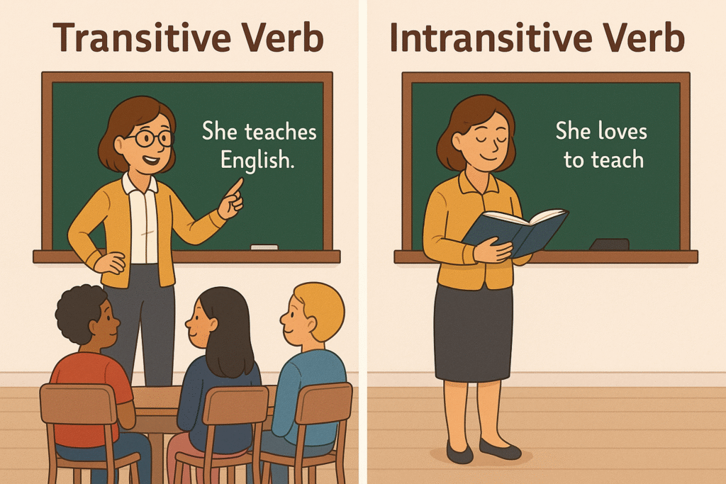 Teach as Transitive and Intransitive Verb-GPS 1